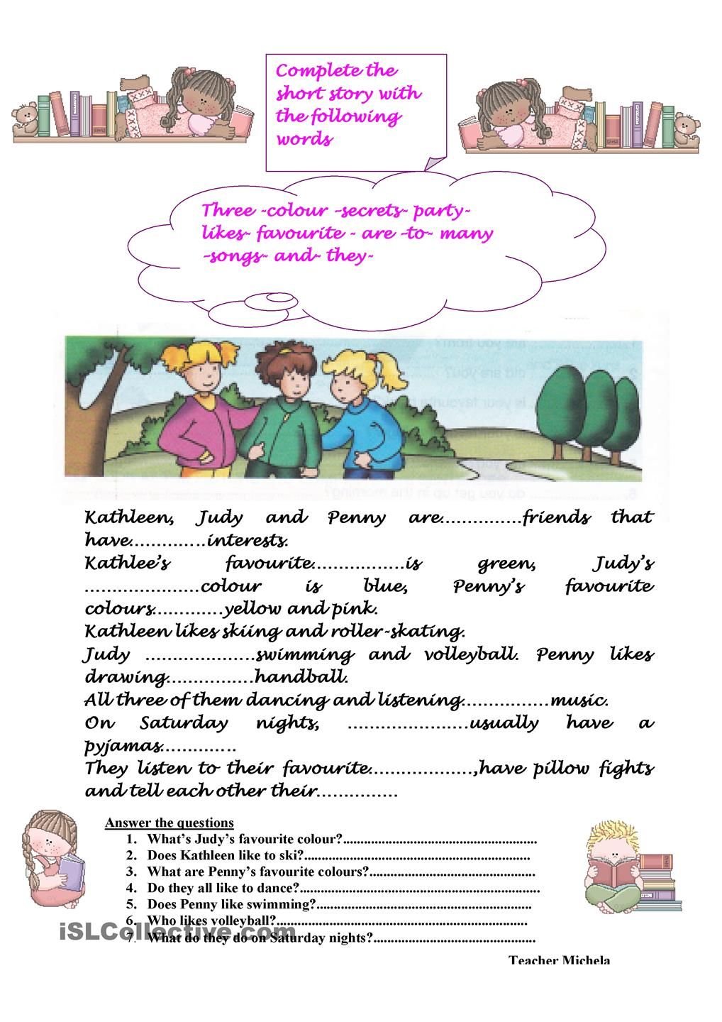 Printable Story Writing With Hints Worksheets GoodWorksheets