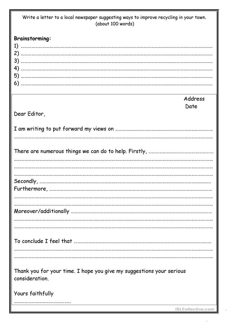 Printable Formal Letter Worksheets GoodWorksheets Printable Formal Letter Worksheets GoodWorksheets