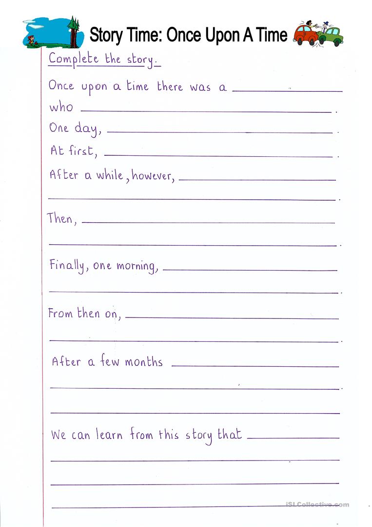 Printable Story Writing With Hints Worksheets GoodWorksheets