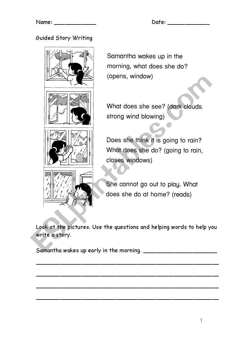 Printable Guided Writing Worksheets GoodWorksheets