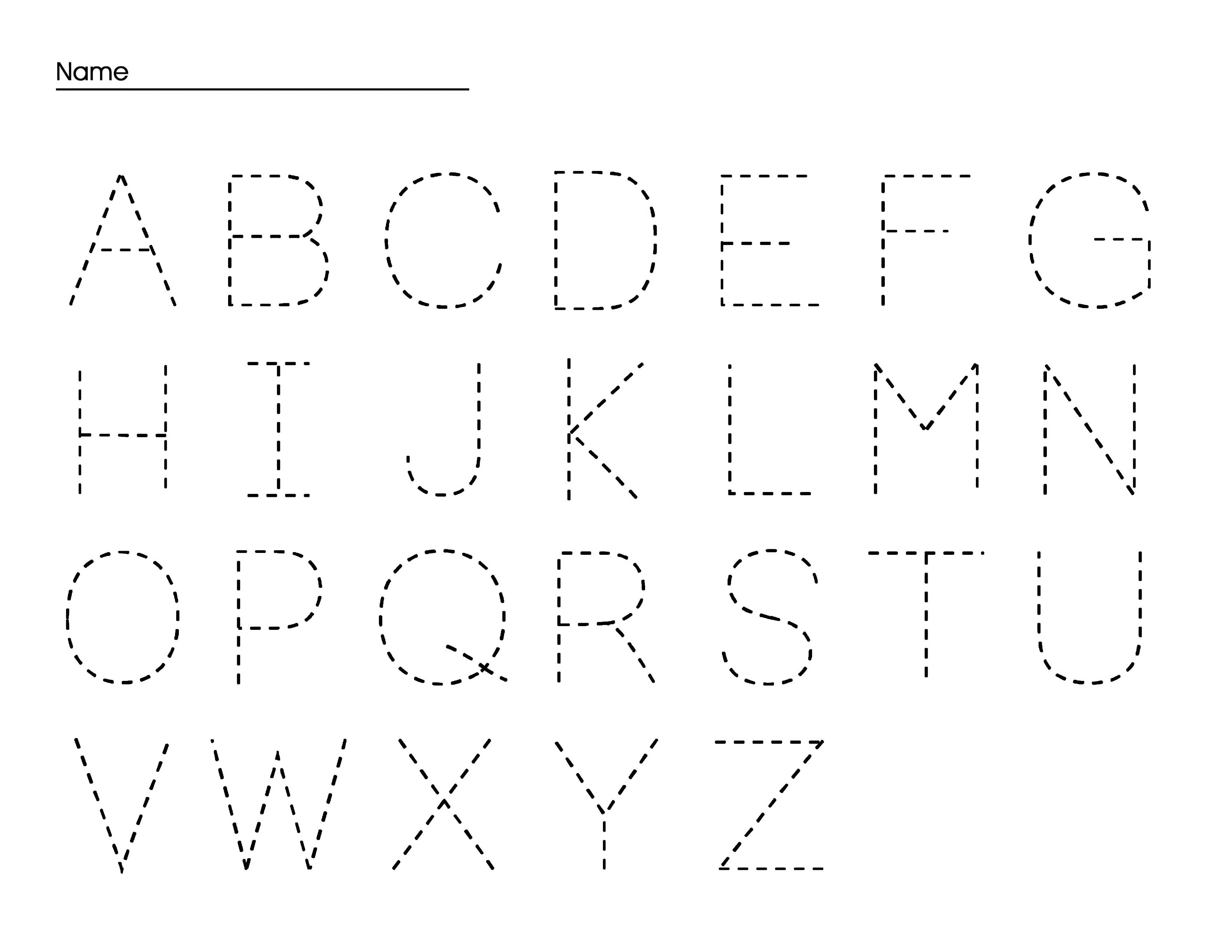 Printable Trace And Write Letters Worksheets - GoodWorksheets