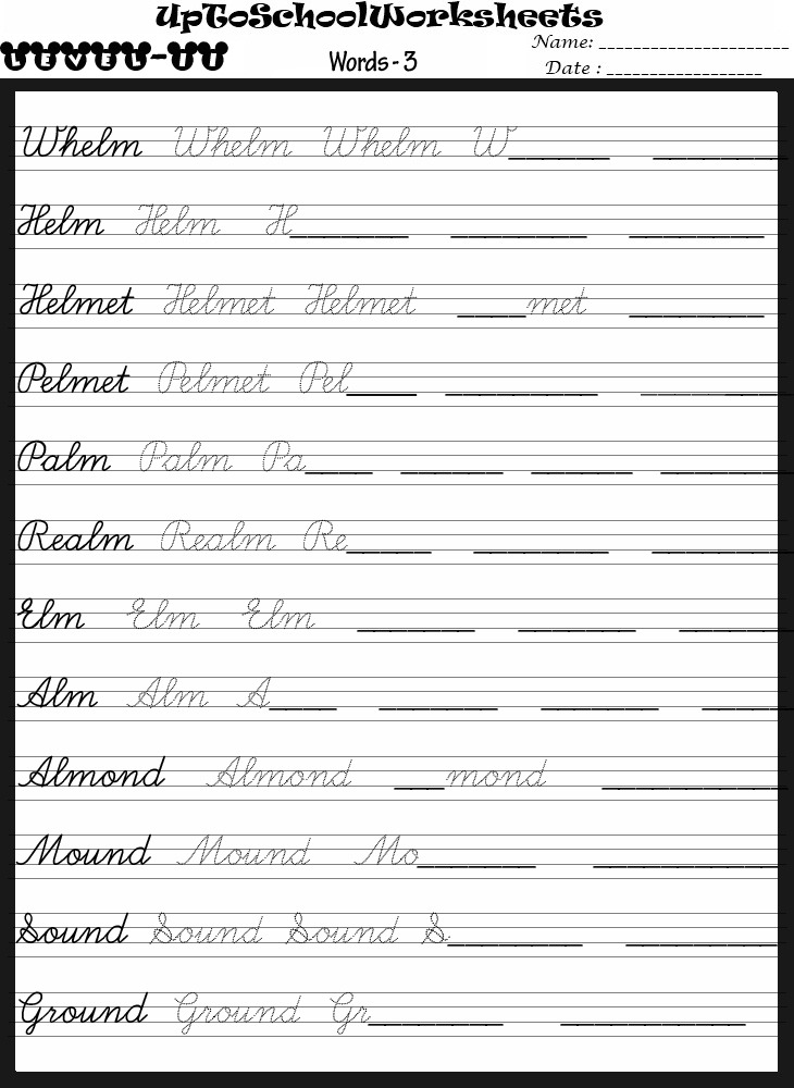 Printable Year 2 Handwriting Practice Worksheets - GoodWorksheets